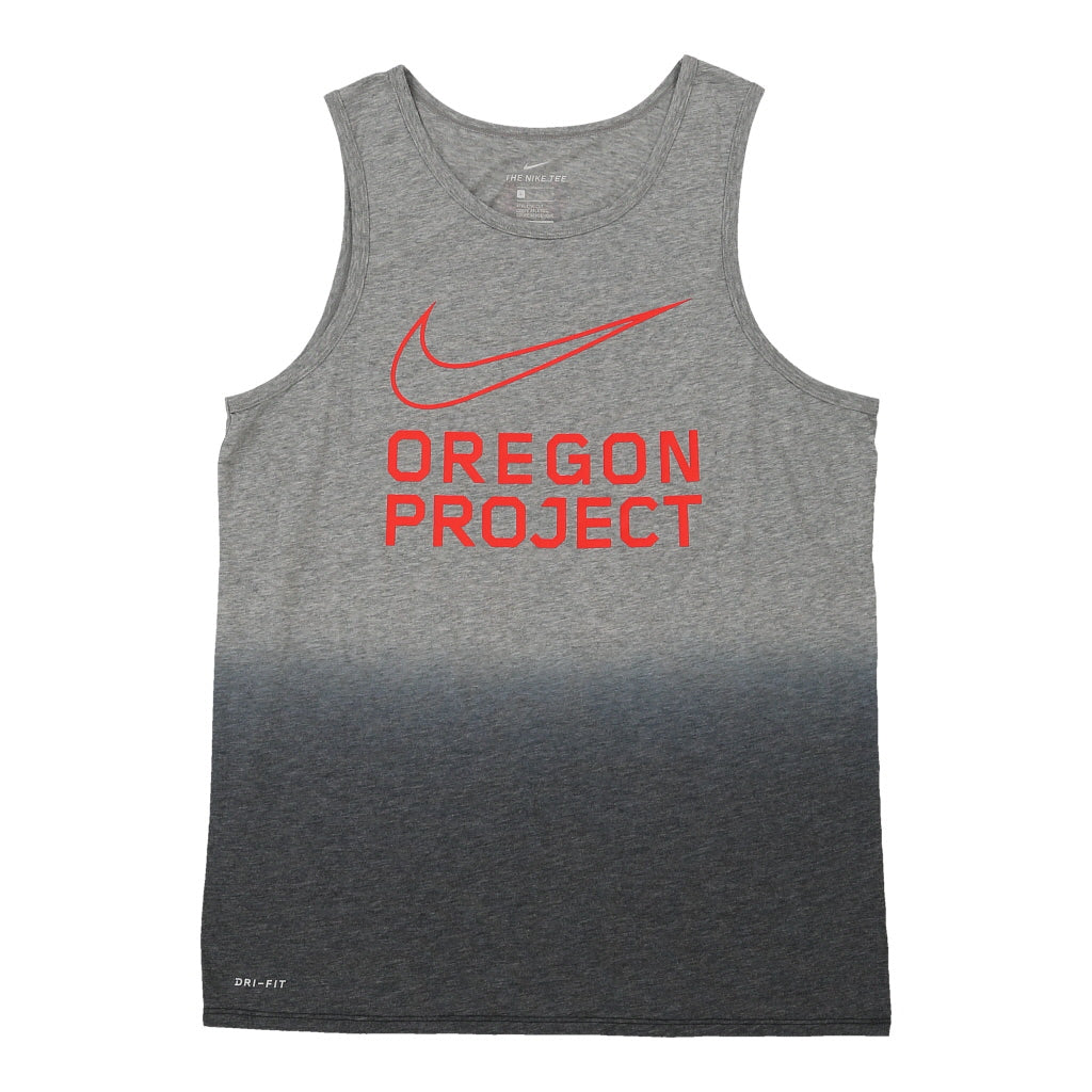 The Oregon Project Nike Graphic Vest - Large Grey Cotton Blend ...