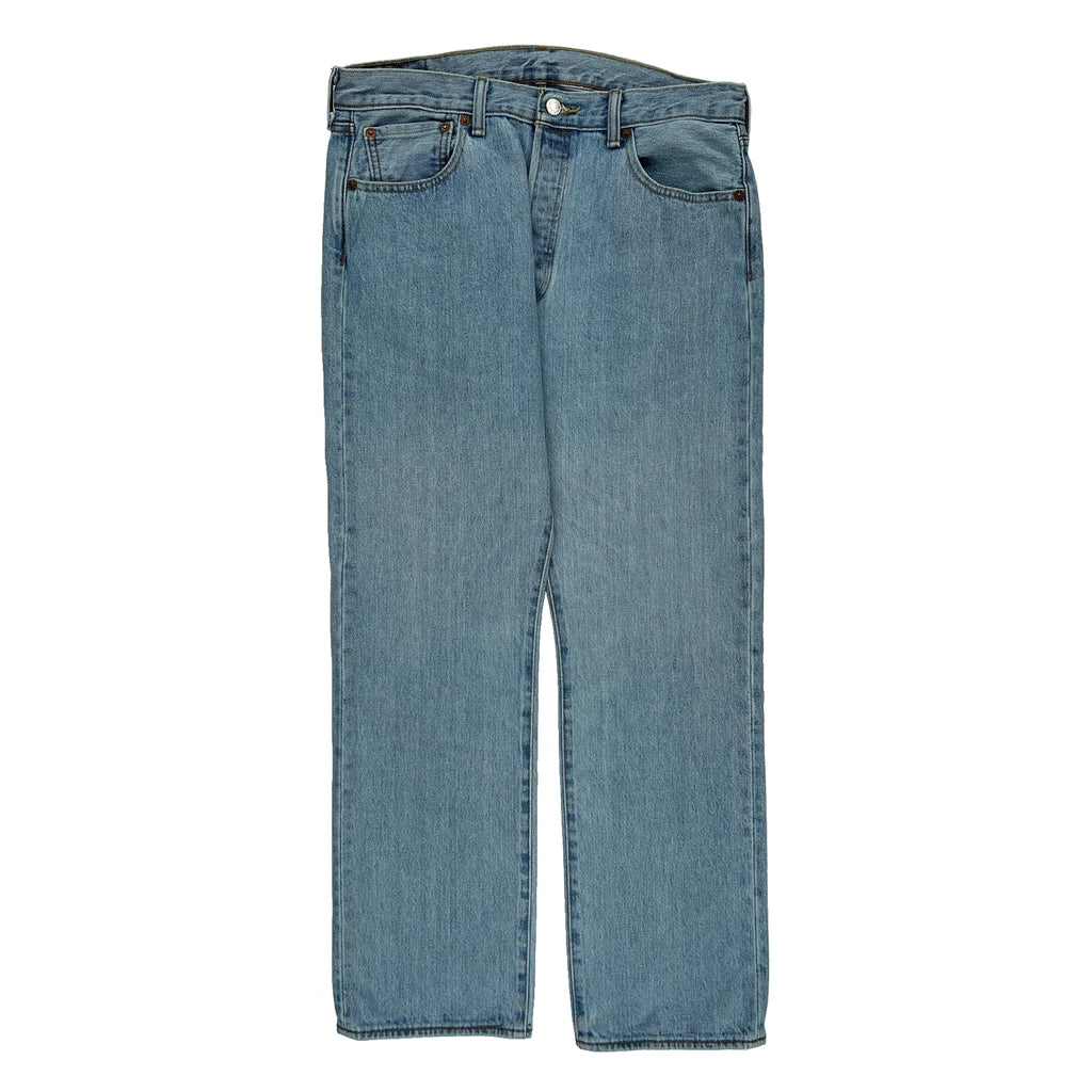 501 Levis Jeans - 34W 29L Blue Cotton – Thrifted.com