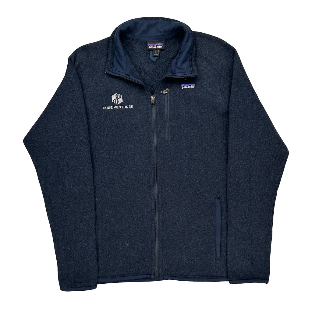 Cure Ventures Patagonia Fleece - Large Navy Polyester – Thrifted.com