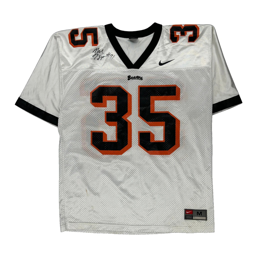 Beavers Nike Jersey - Medium White Polyester – Thrifted.com