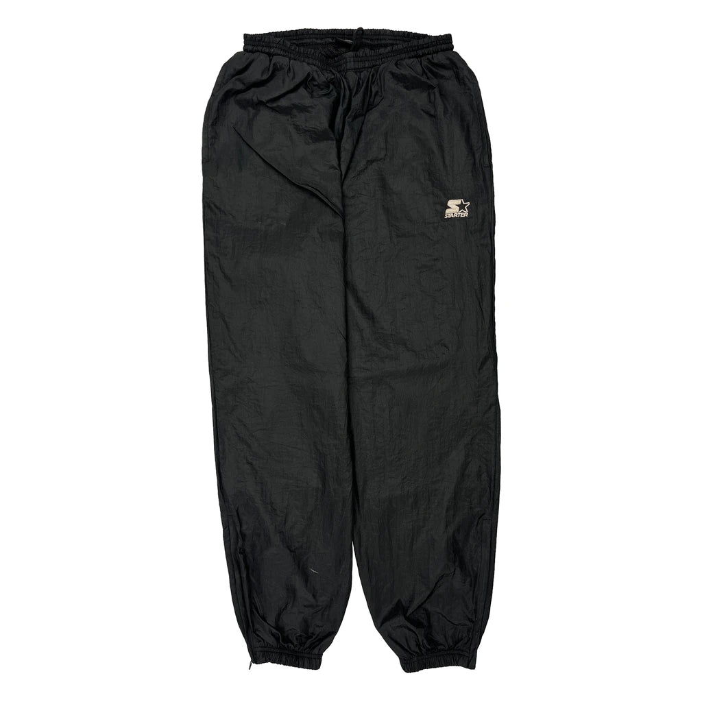Starter Tracksuit - Large Black Nylon – Thrifted.com
