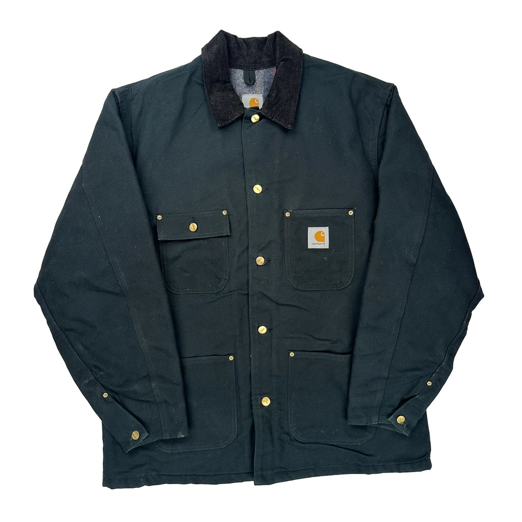 Carhartt Jacket - Large Black Cotton – Thrifted.com