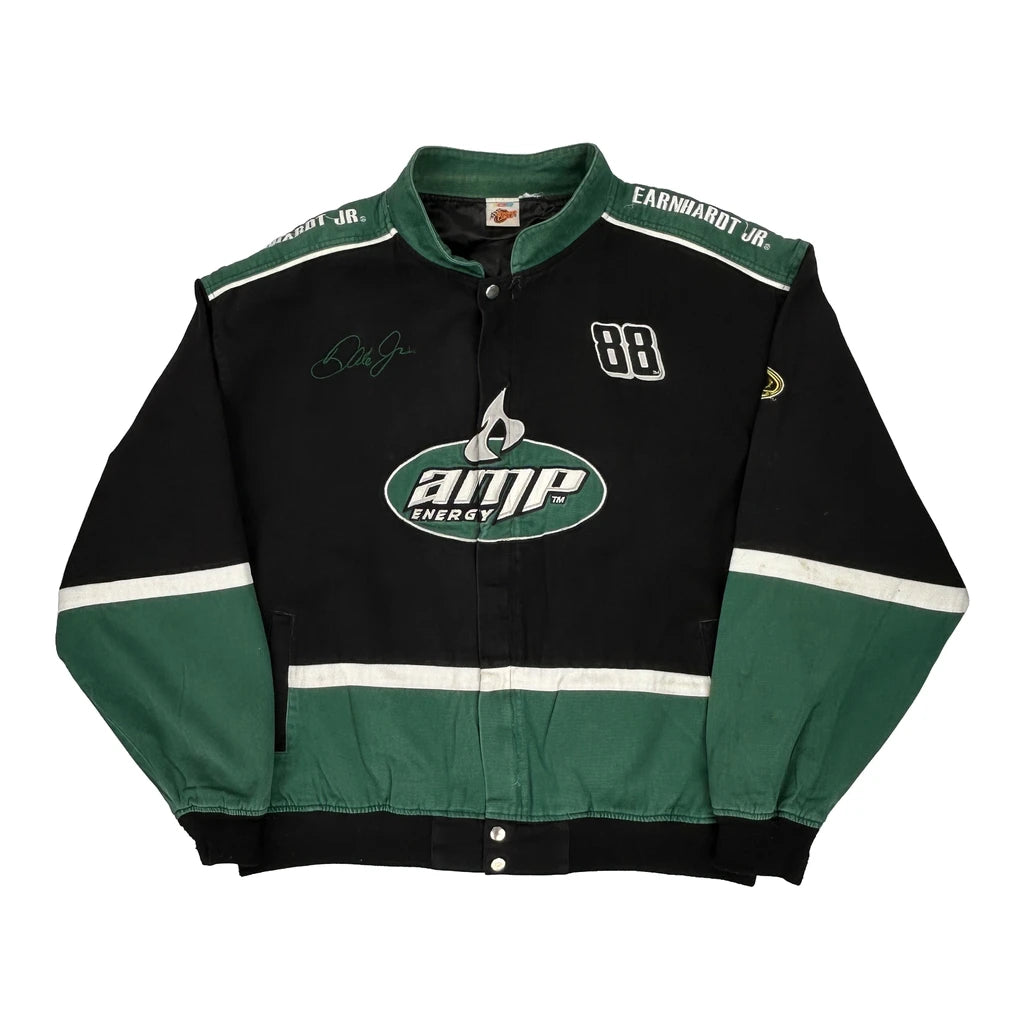 Winners Circle Nascar Jacket - XL Black Polyester – Thrifted.com