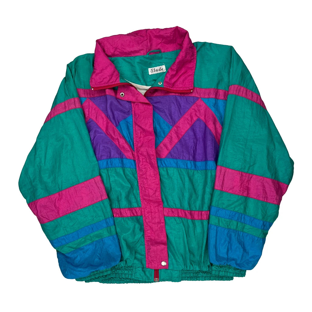 Slade Shell Jacket - XL Multicoloured Nylon – Thrifted.com
