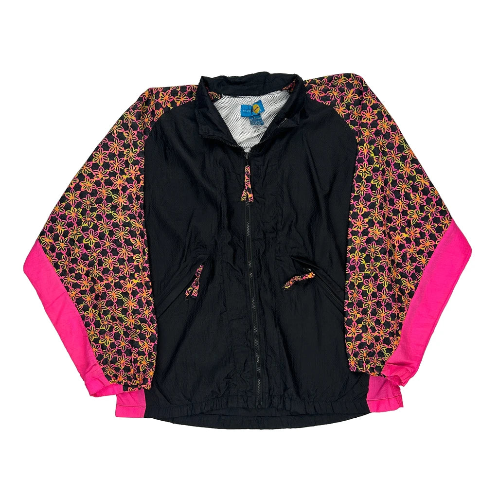 On Your Mark Shell Jacket - Medium Black Nylon – Thrifted.com