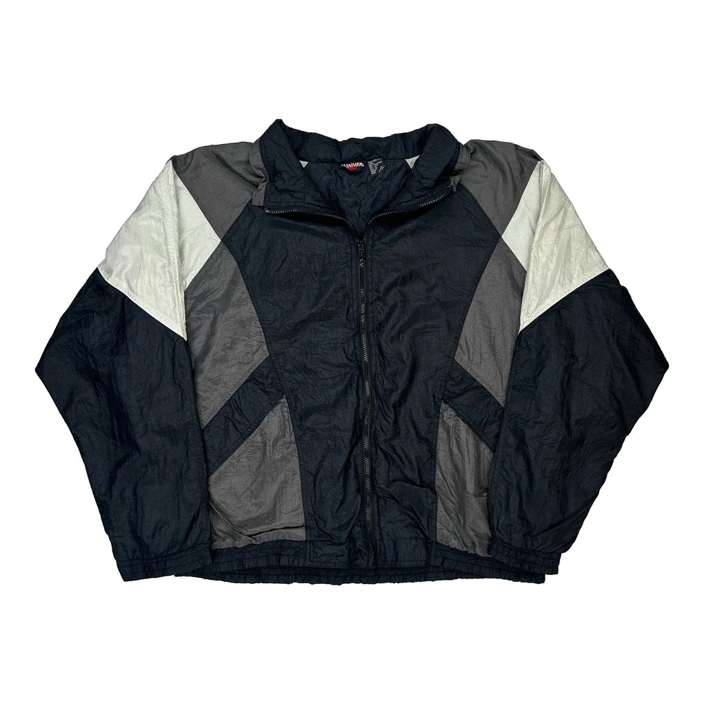 Winner Shell Jacket - XL Black Nylon – Thrifted.com