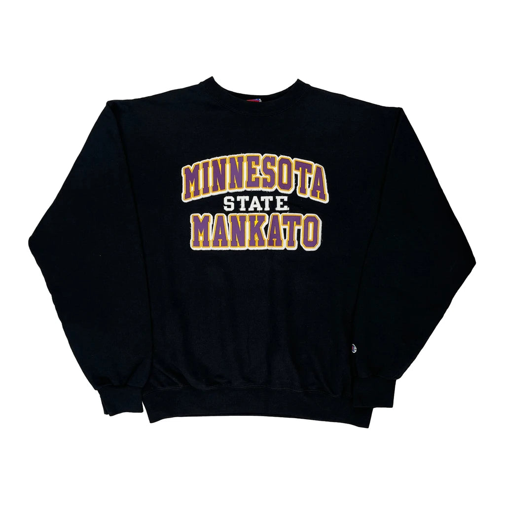 Minnesota State Mankato Champion Sweatshirt - Large Black Cotton Blend ...