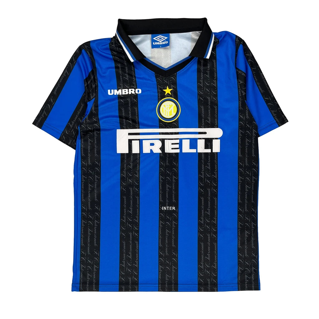 1997 Inter Milan Home Umbro Football Shirt - Small Black Polyester ...