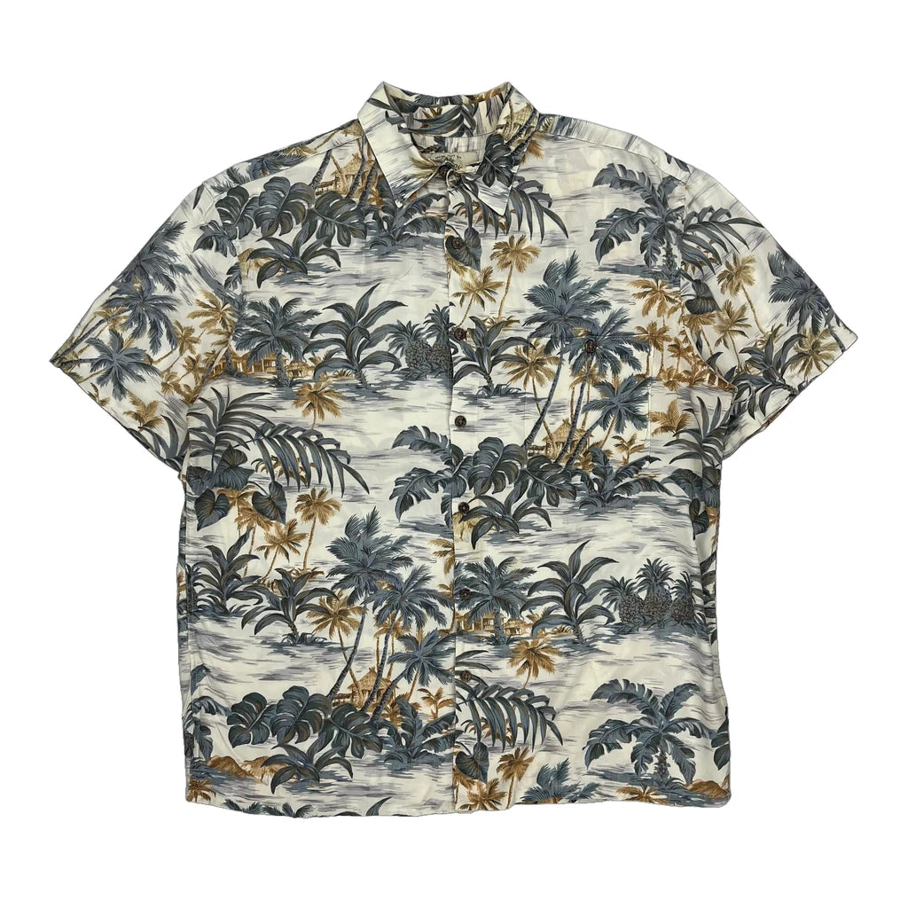 Island Shares Hawaiian Shirt - Large Multicoloured Cotton – Thrifted.com