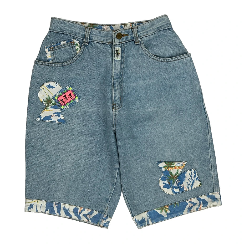 Unbranded Denim Shorts - 26W UK 8 Blue Denim – Thrifted.com