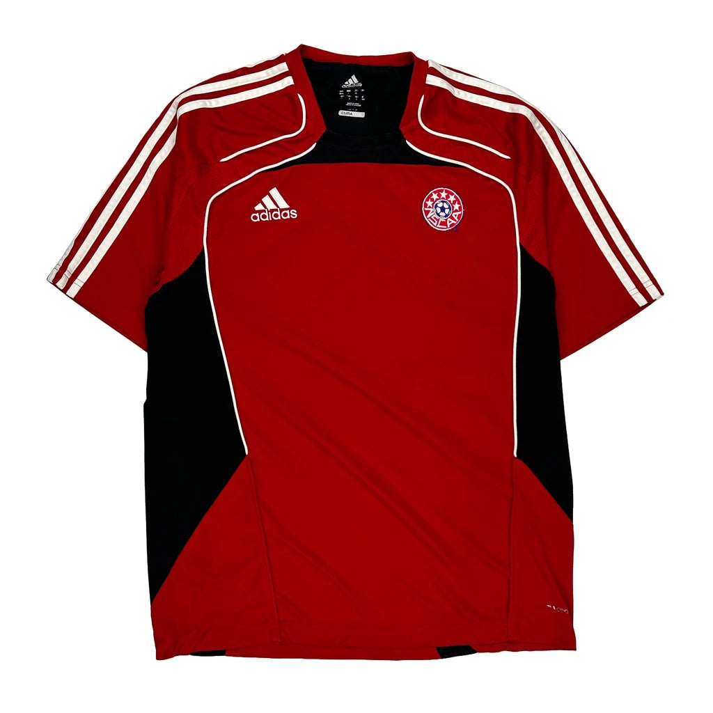Climacool Adidas Football Shirt - Medium Red Polyester – Thrifted.com
