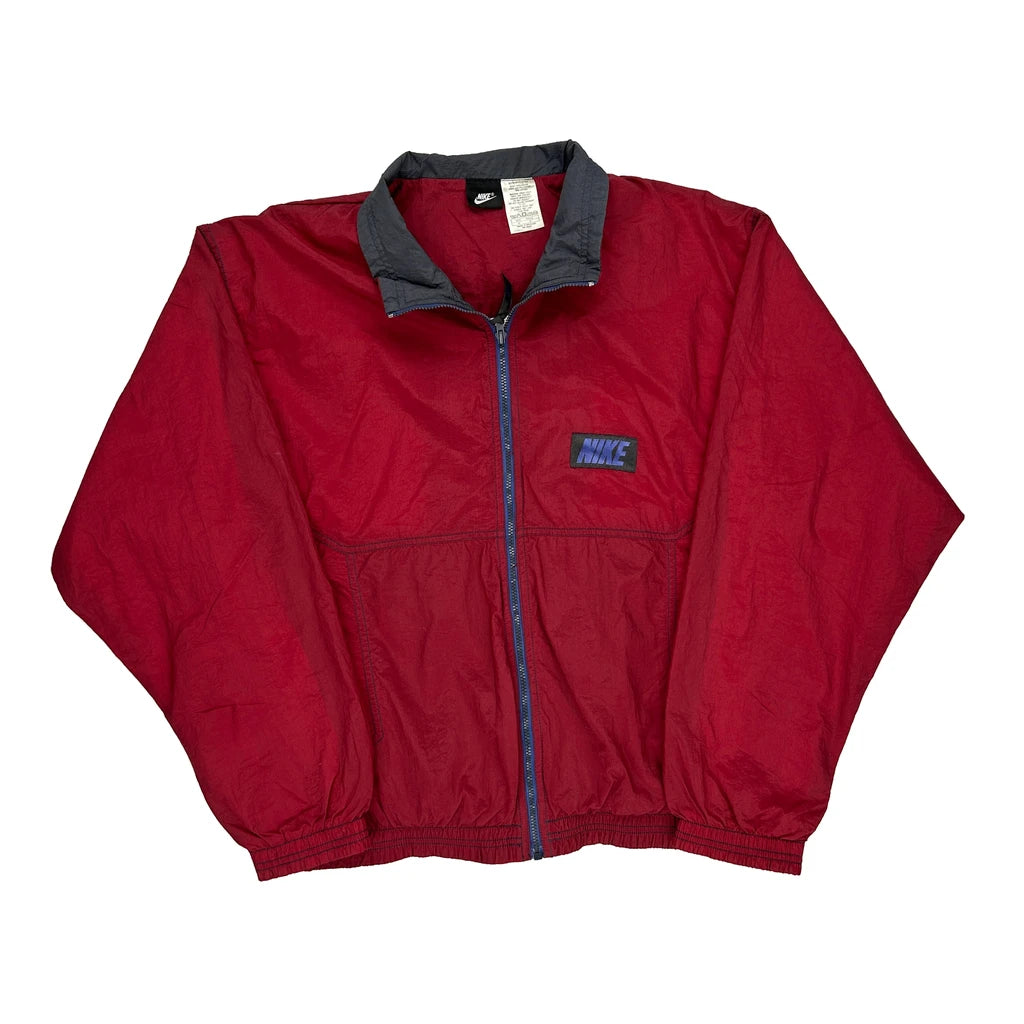 Nike Jacket - Medium Red Cotton – Thrifted.com