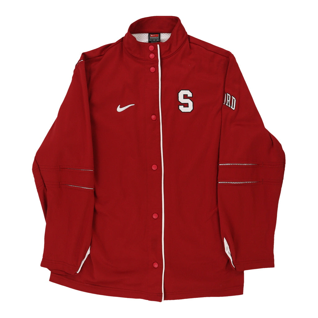 Stanford Nike Jacket - Large Red Polyester – Thrifted.com
