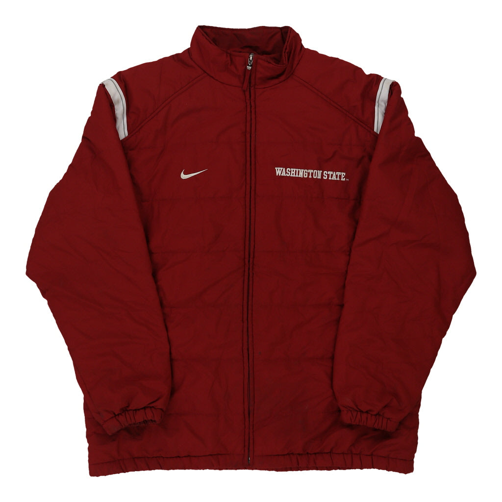 Washington State Nike Puffer - XL Red Polyester – Thrifted.com