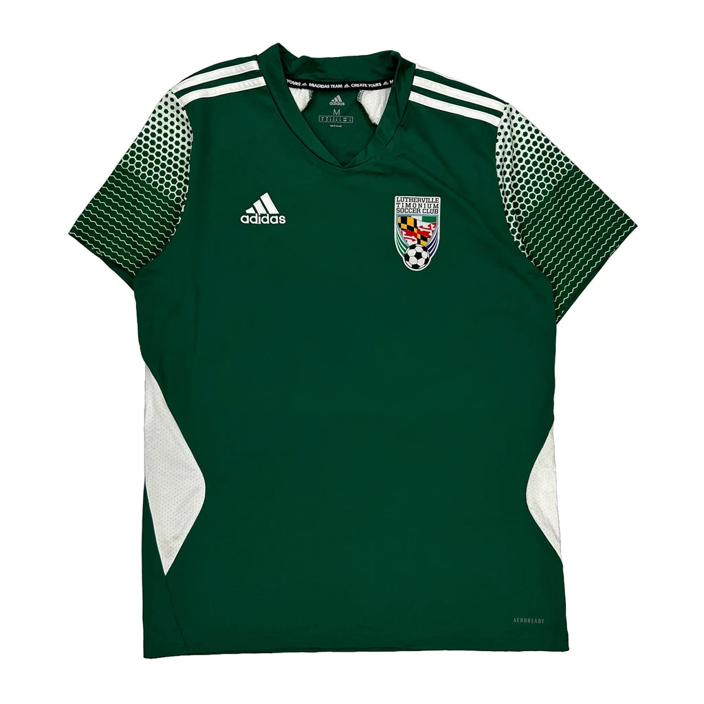 Ltsc Adidas Football Shirt - Medium Green Polyester – Thrifted.com