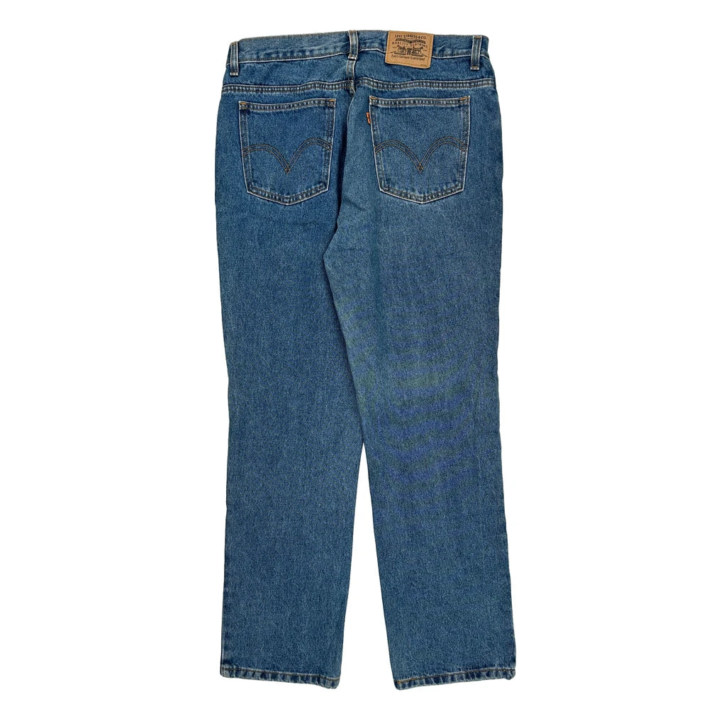 Orange Tab Levis Jeans - 33W 32L Blue Denim – Thrifted.com