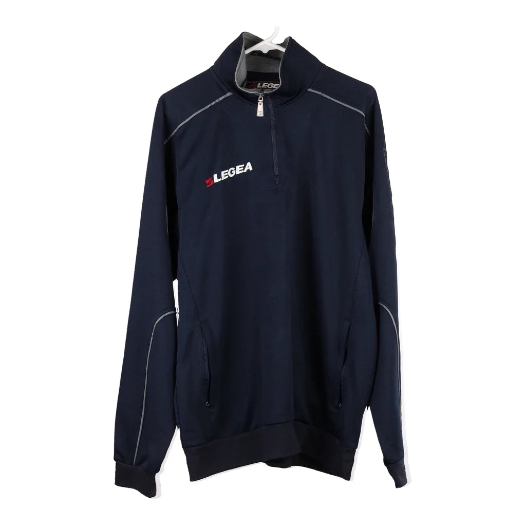 Legea Track Jacket - Large Navy Polyester – Thrifted.com