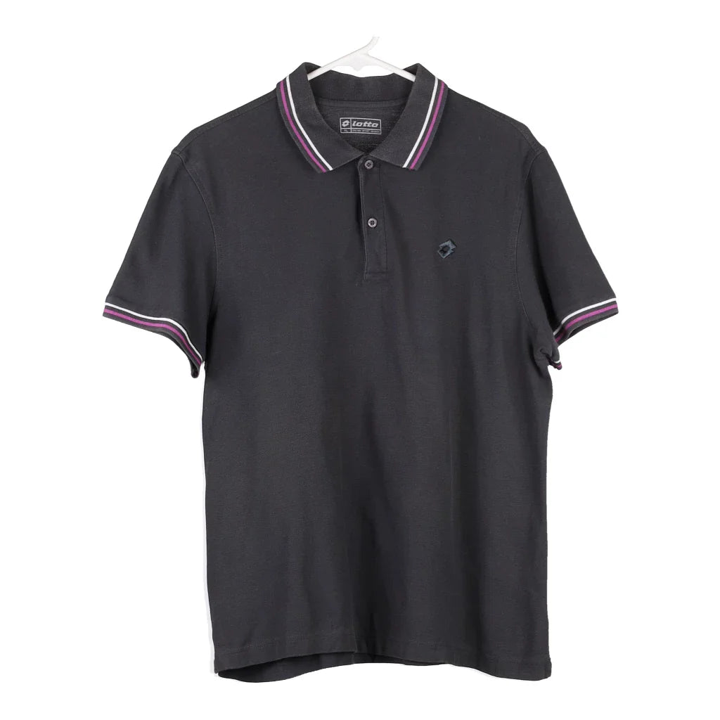 Lotto Polo Shirt - XL Grey Cotton – Thrifted.com