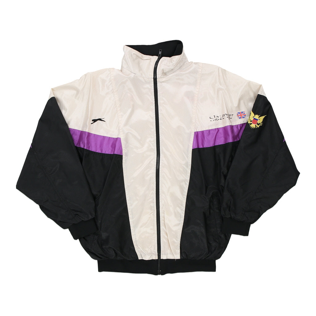 1980s Slazenger Jacket - Large Block Colour Polyester – Thrifted.com