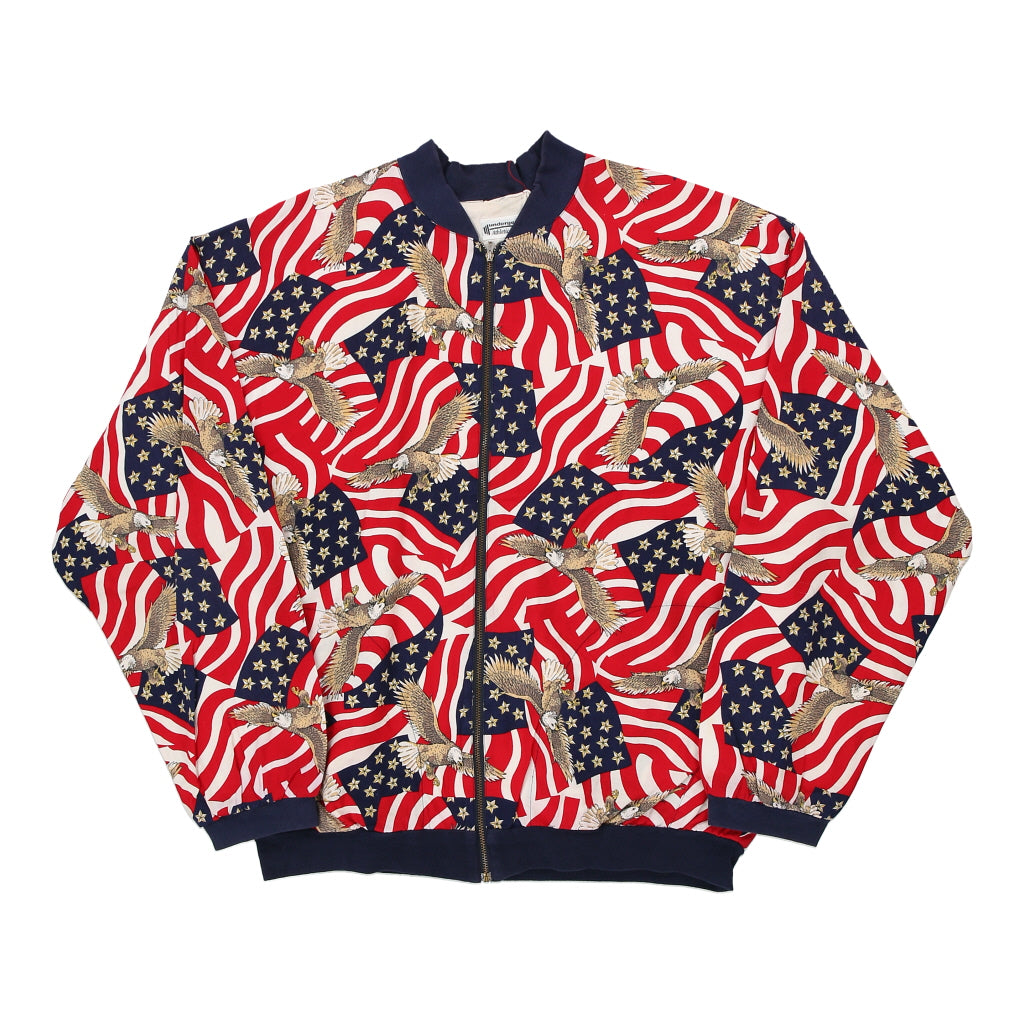 1980s Undergear Jacket - XL Block Colour Cotton Blend – Thrifted.com