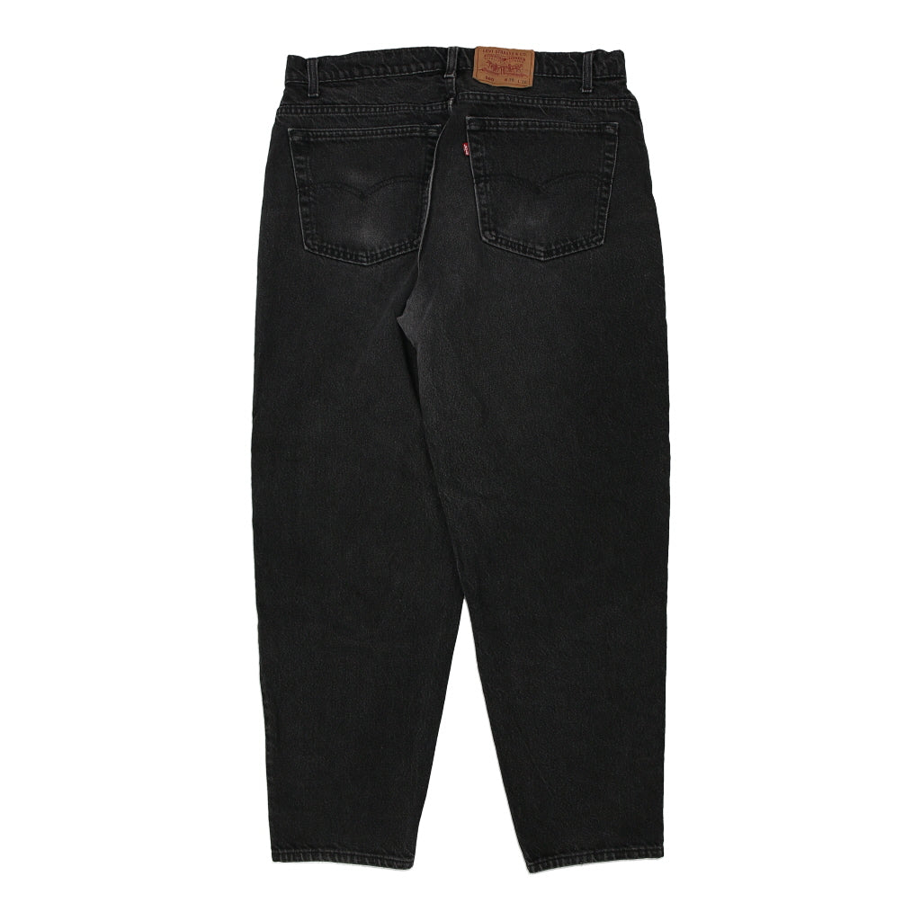 560 Levis Jeans - 38W 30L Black Cotton – Thrifted.com