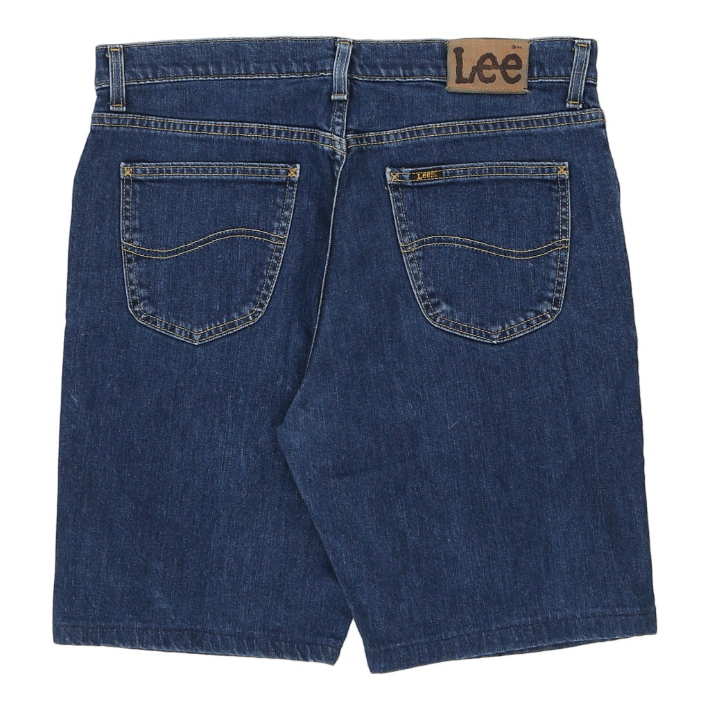 Lee Denim Shorts - 35W 10L Dark Wash Cotton – Thrifted.com