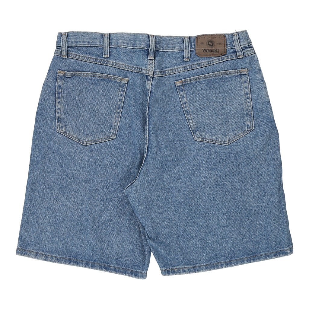 Wrangler Denim Shorts - 38W 10L Blue Cotton – Thrifted.com