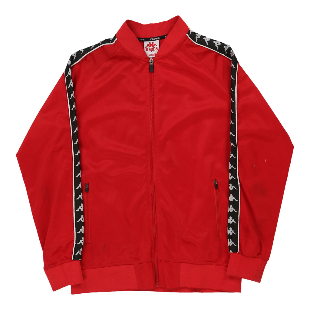Kappa Track Jacket - Medium Red Polyester – Thrifted.com