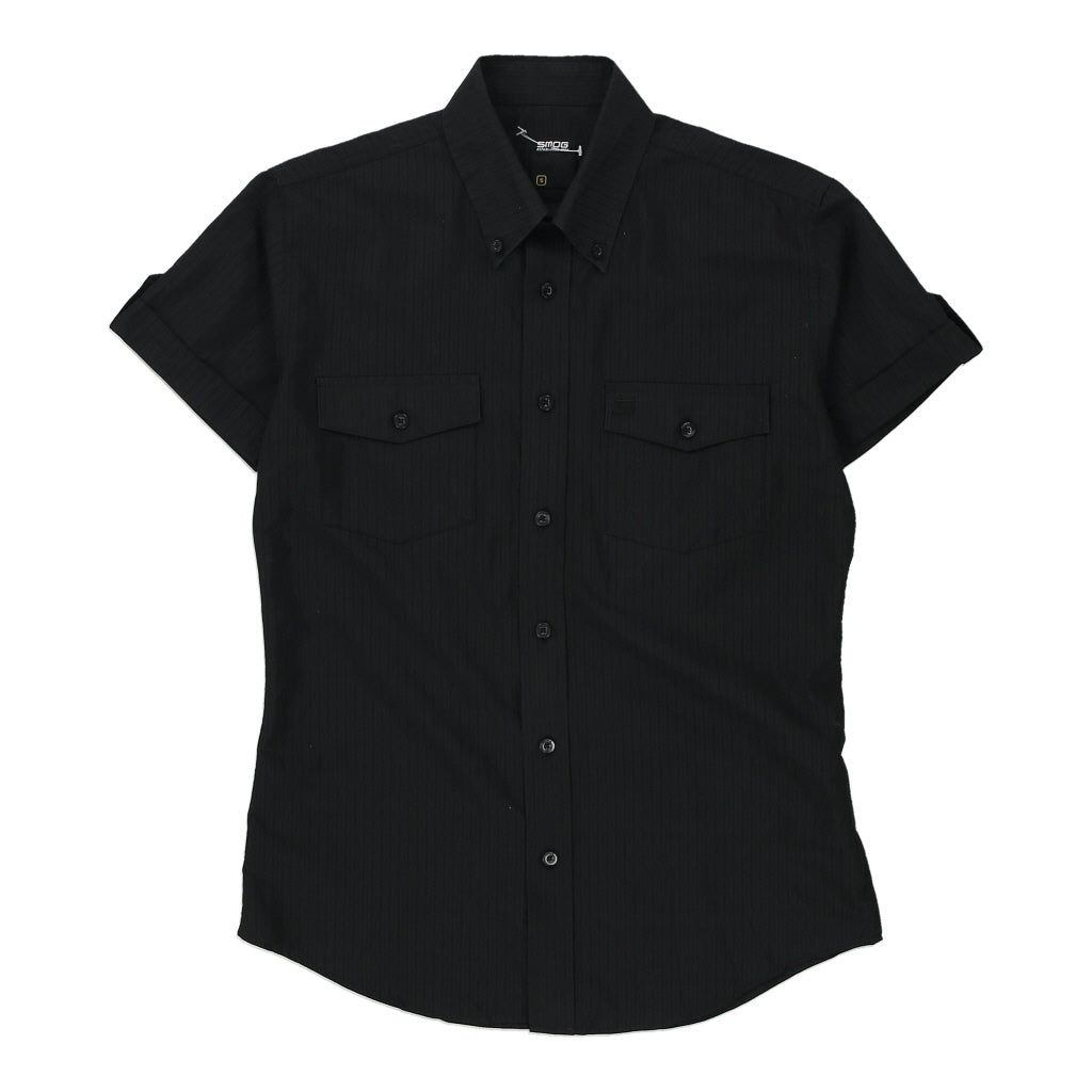 Smog Short Sleeve Shirt - Small Black Cotton – Thrifted.com