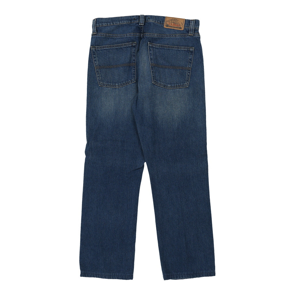 L.L.Bean Jeans - 32W 28L Dark Wash Cotton – Thrifted.com