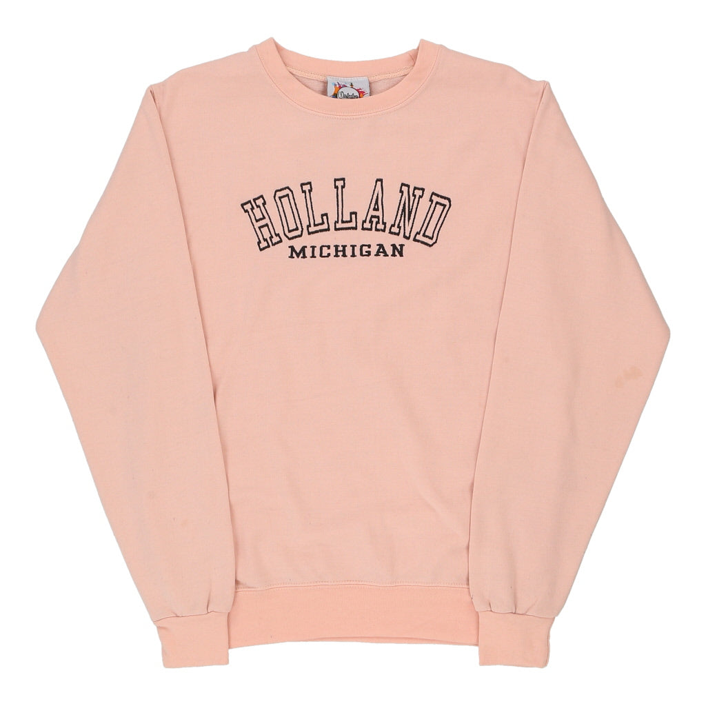 Holland, Michigan Destinations Sweatshirt - Small Pink Cotton Blend ...