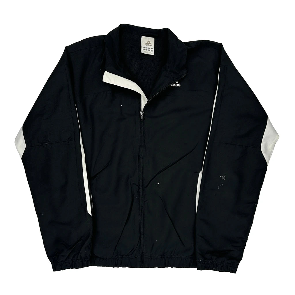 Adidas Jacket - Medium Black Polyester – Thrifted.com