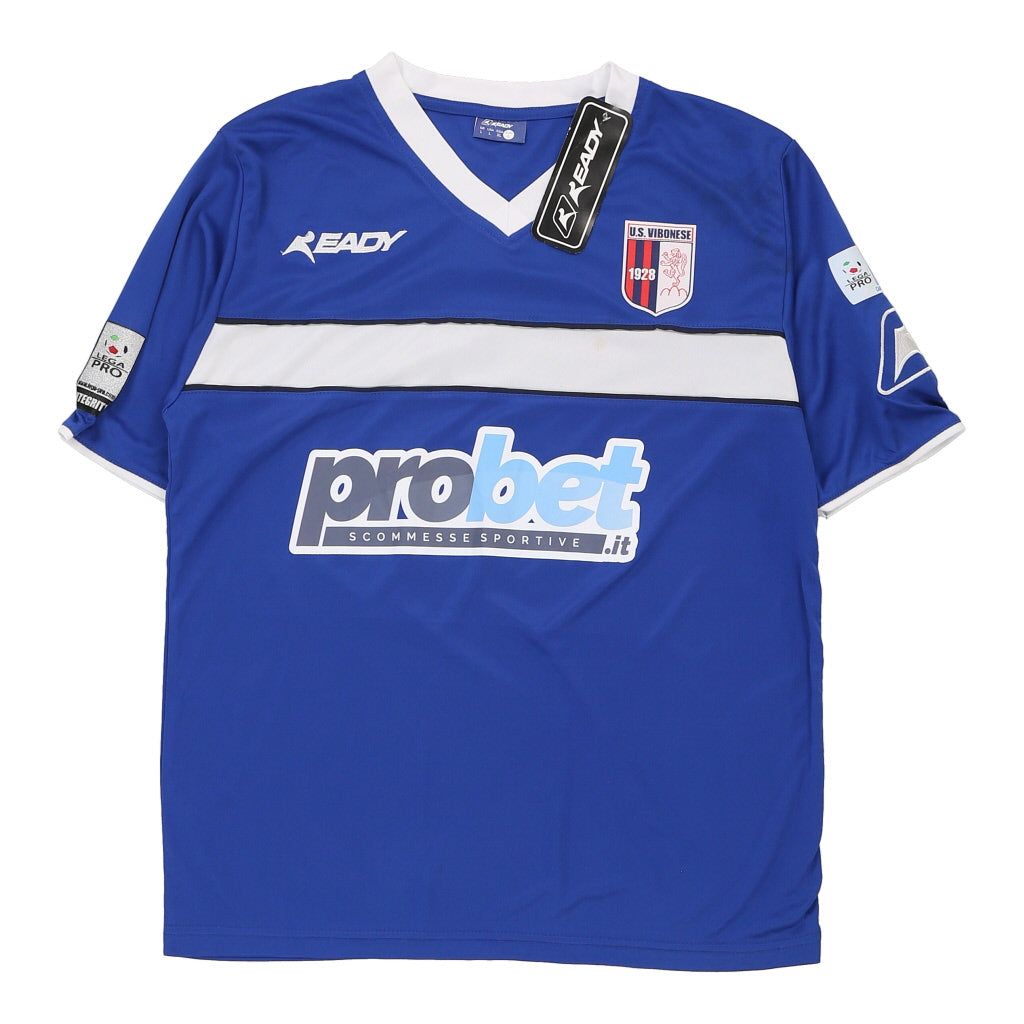Lega Pro U.S Vibonese Ready Football Football Shirt - Large Blue Polye ...