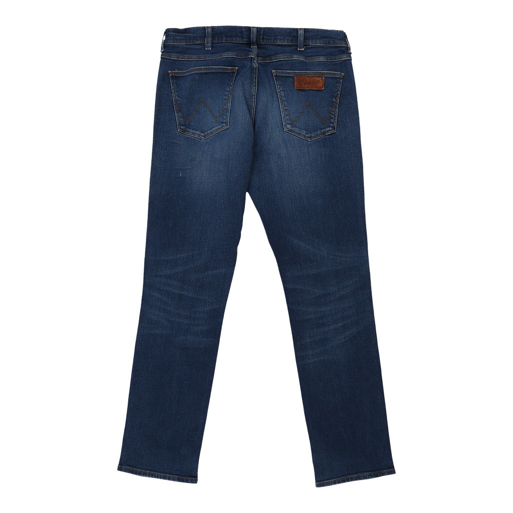 Wrangler Jeans - 34W UK 14 Dark Wash Cotton – Thrifted.com