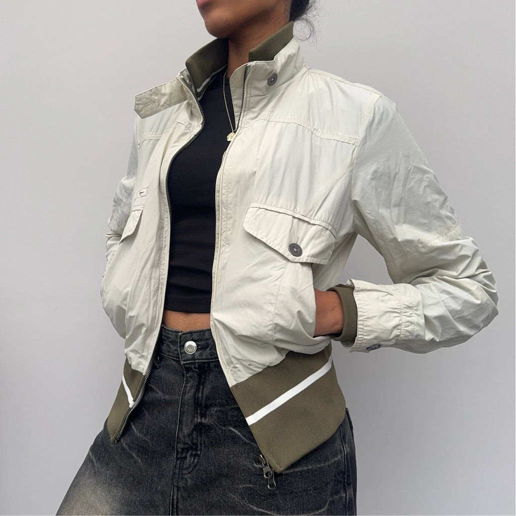 Blasting Jacket - Medium White Polyester – Thrifted.com