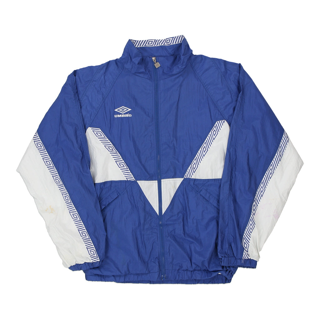 Umbro Jacket - XL Blue Polyester Blend – Thrifted.com