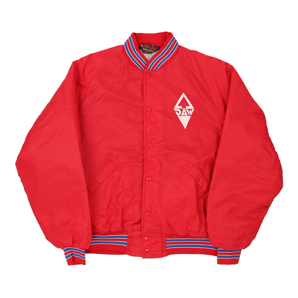 Made in USA Dunbrooke Varsity Jacket - Large Red Polyester Blend ...