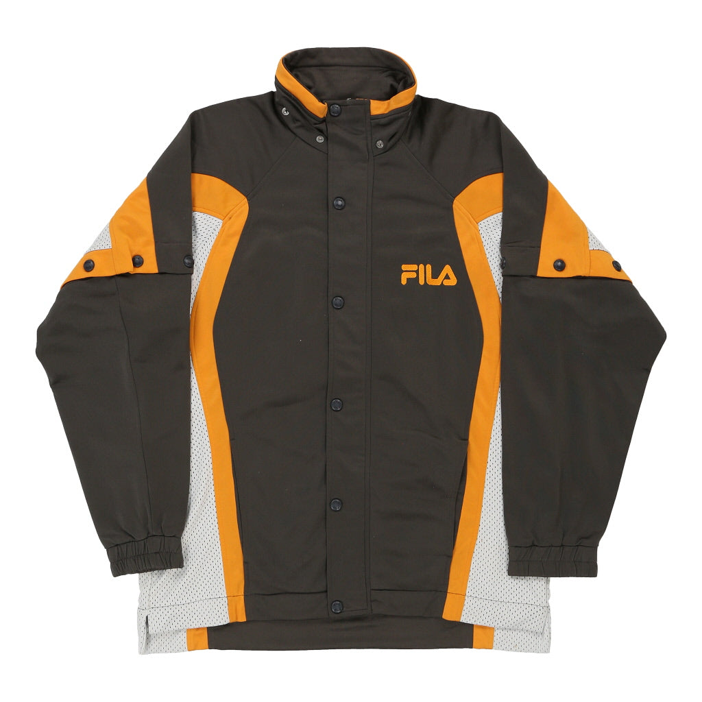 Fila Track Jacket - XL Grey Polyester – Thrifted.com