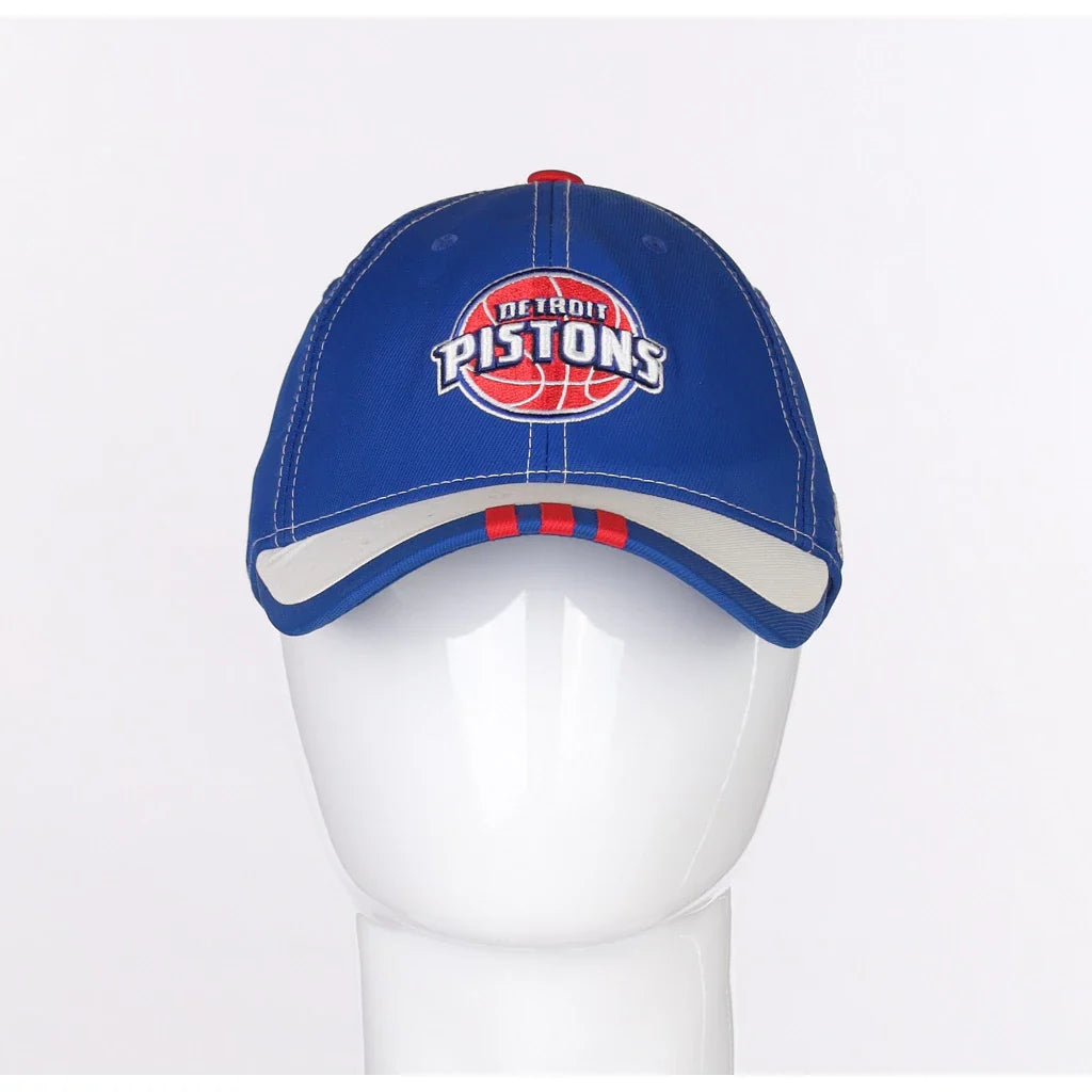 Large Detroit Pistons Adidas NBA Cap - No Size Blue Cotton – Thrifted.com