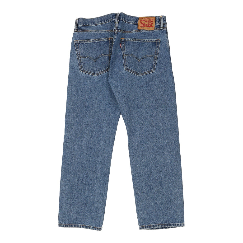 505 Levis Jeans - 34W 29L Blue Cotton – Thrifted.com