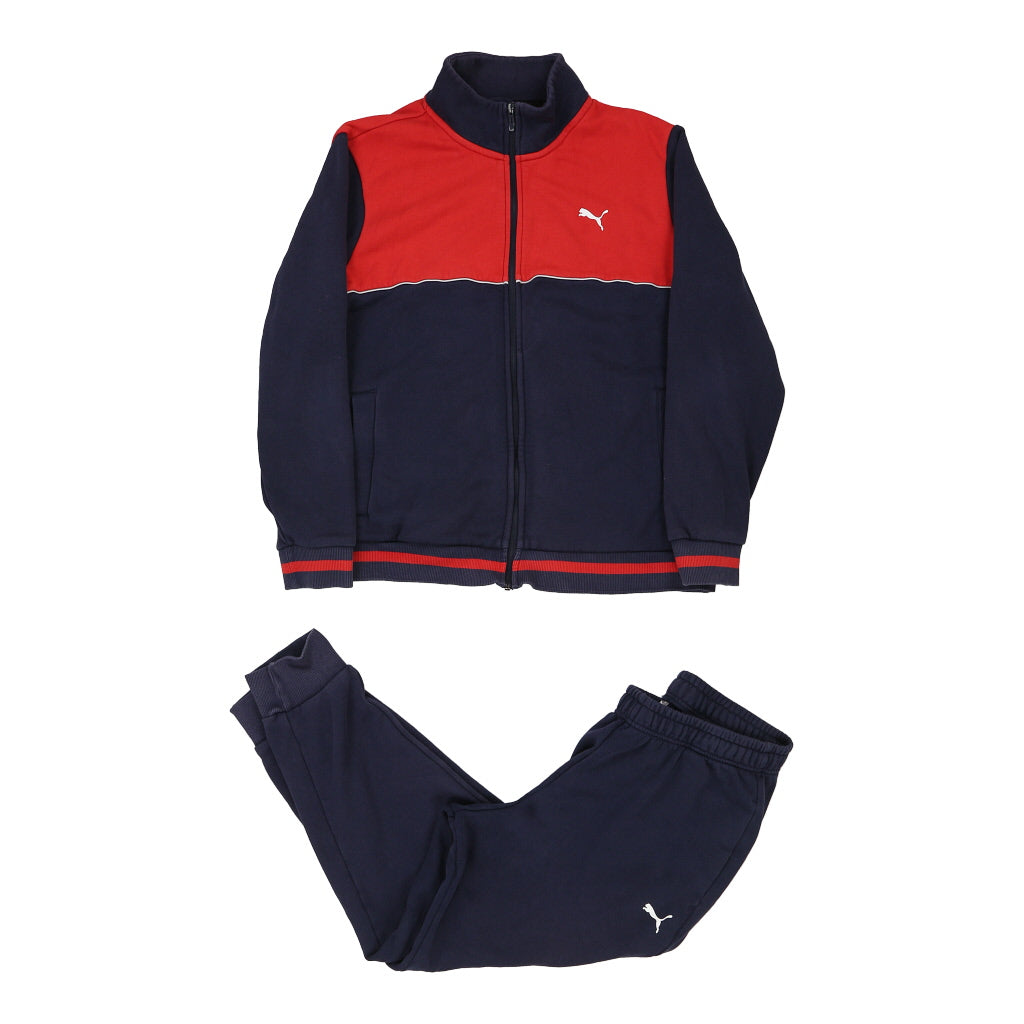 Puma Full Tracksuit - XL Block Colour Cotton Blend – Thrifted.com