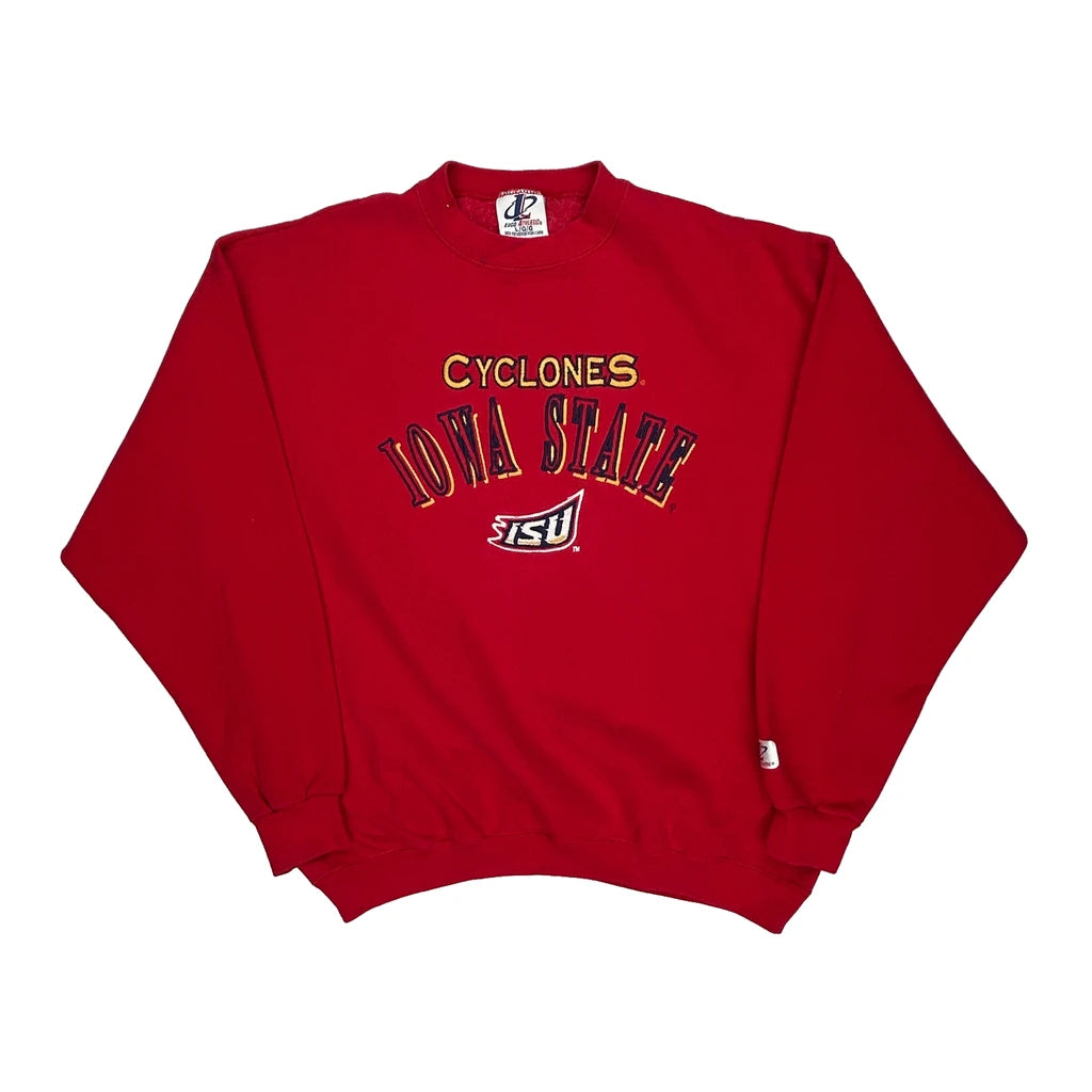 Iowa State Cyclones Logo Athletics College Sweatshirt - Large Red Cott ...
