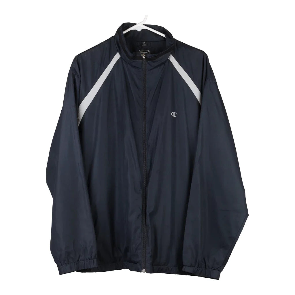 Champion Jacket - Medium Black Polyester – Thrifted.com
