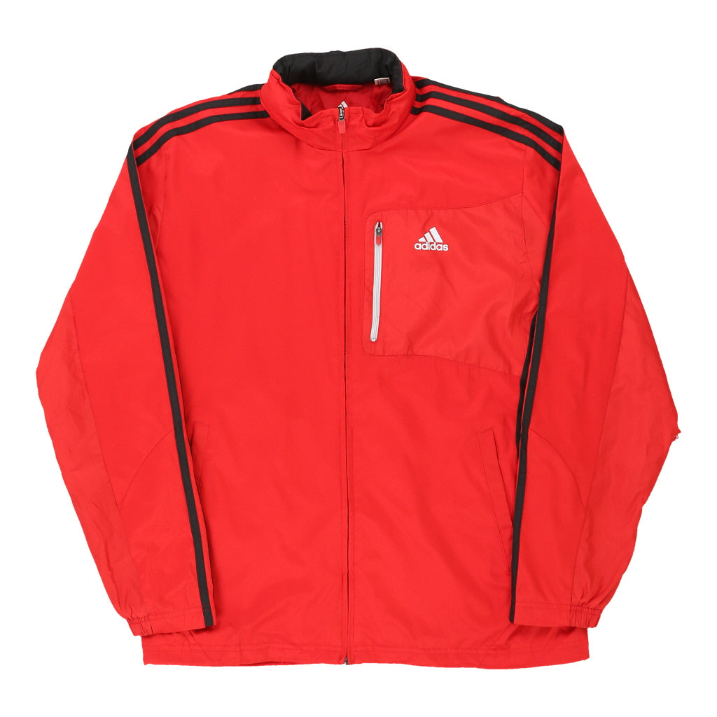 Adidas Jacket - Medium Red Polyester – Thrifted.com