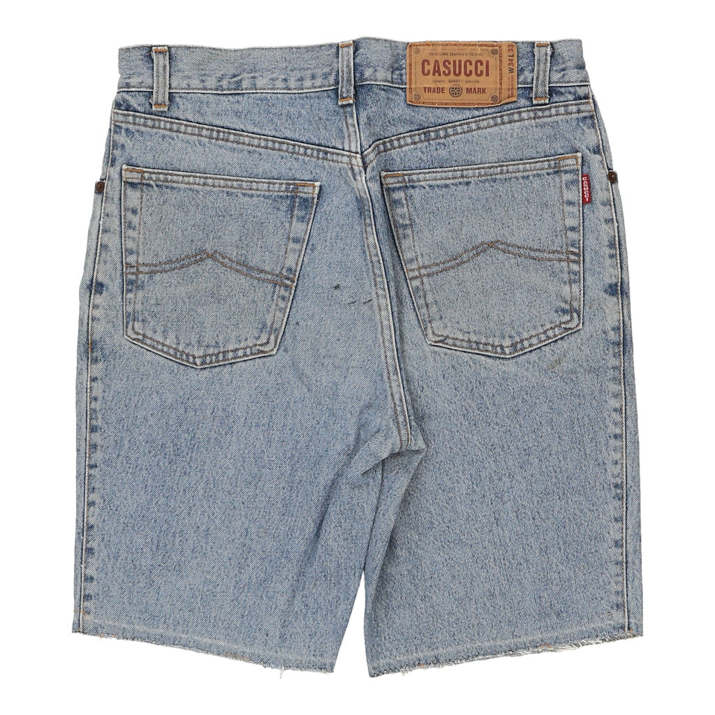 Casucci Denim Shorts - 32W 9L Blue Cotton – Thrifted.com