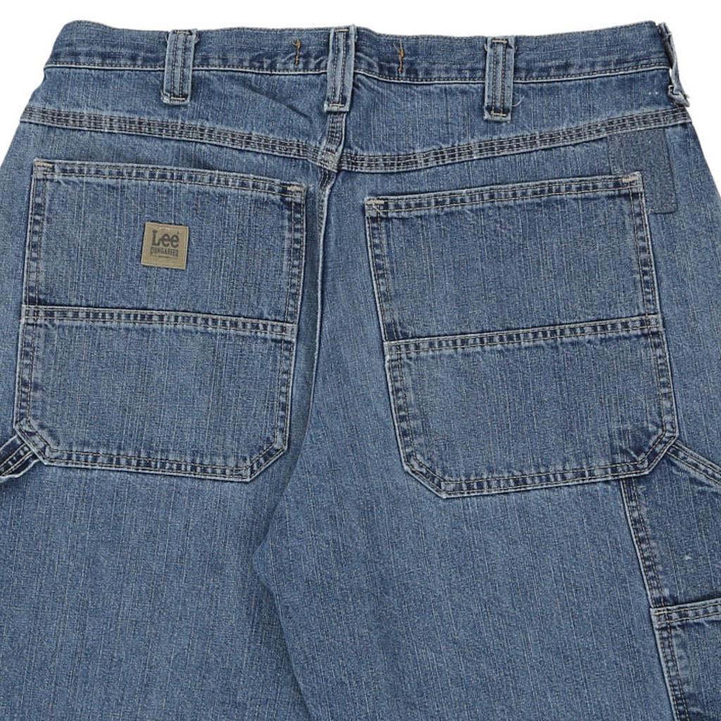 Lee Denim Shorts - 36W 11L Blue Cotton – Thrifted.com