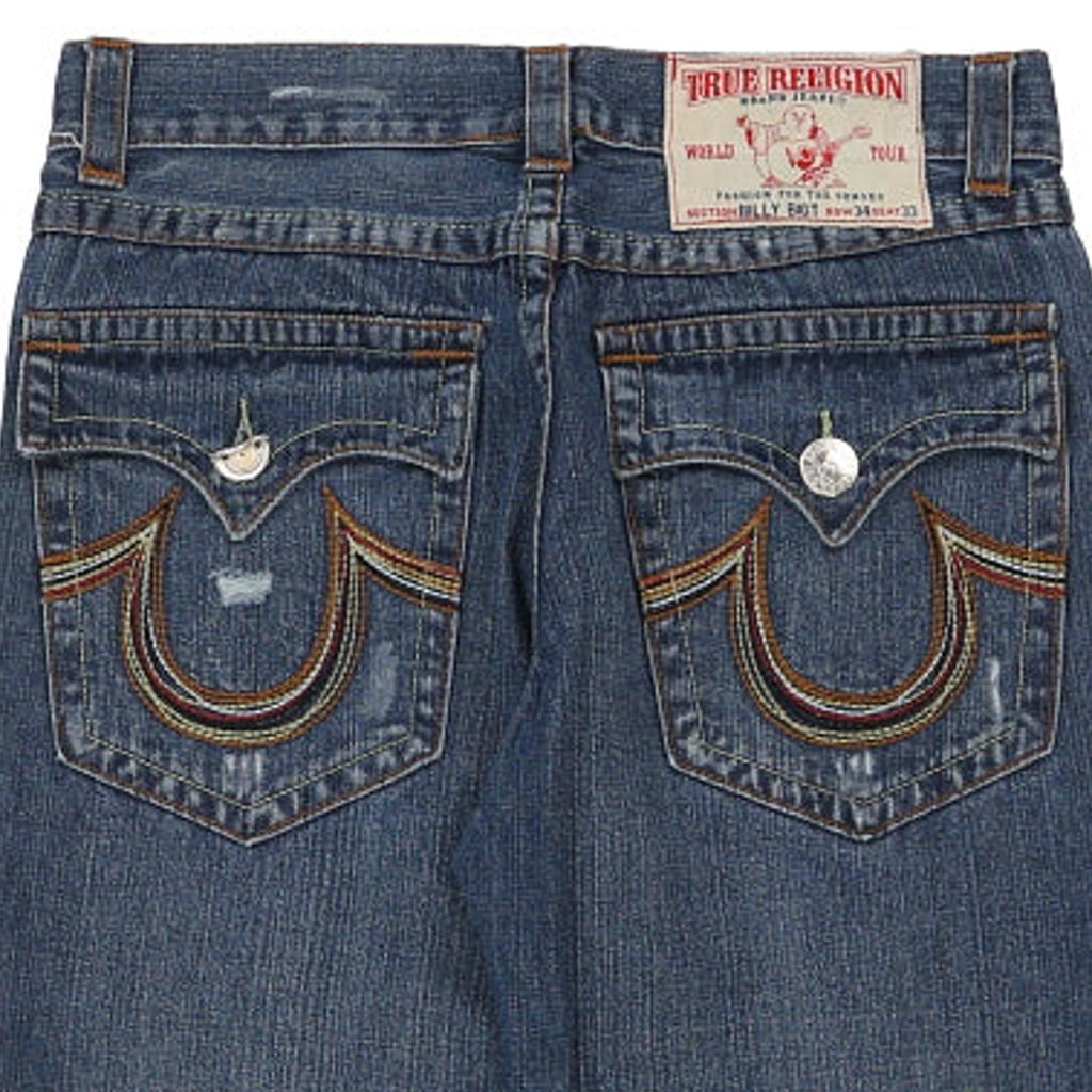 Billy Big T True Religion Jeans - 32W 32L Blue Cotton – Thrifted.com